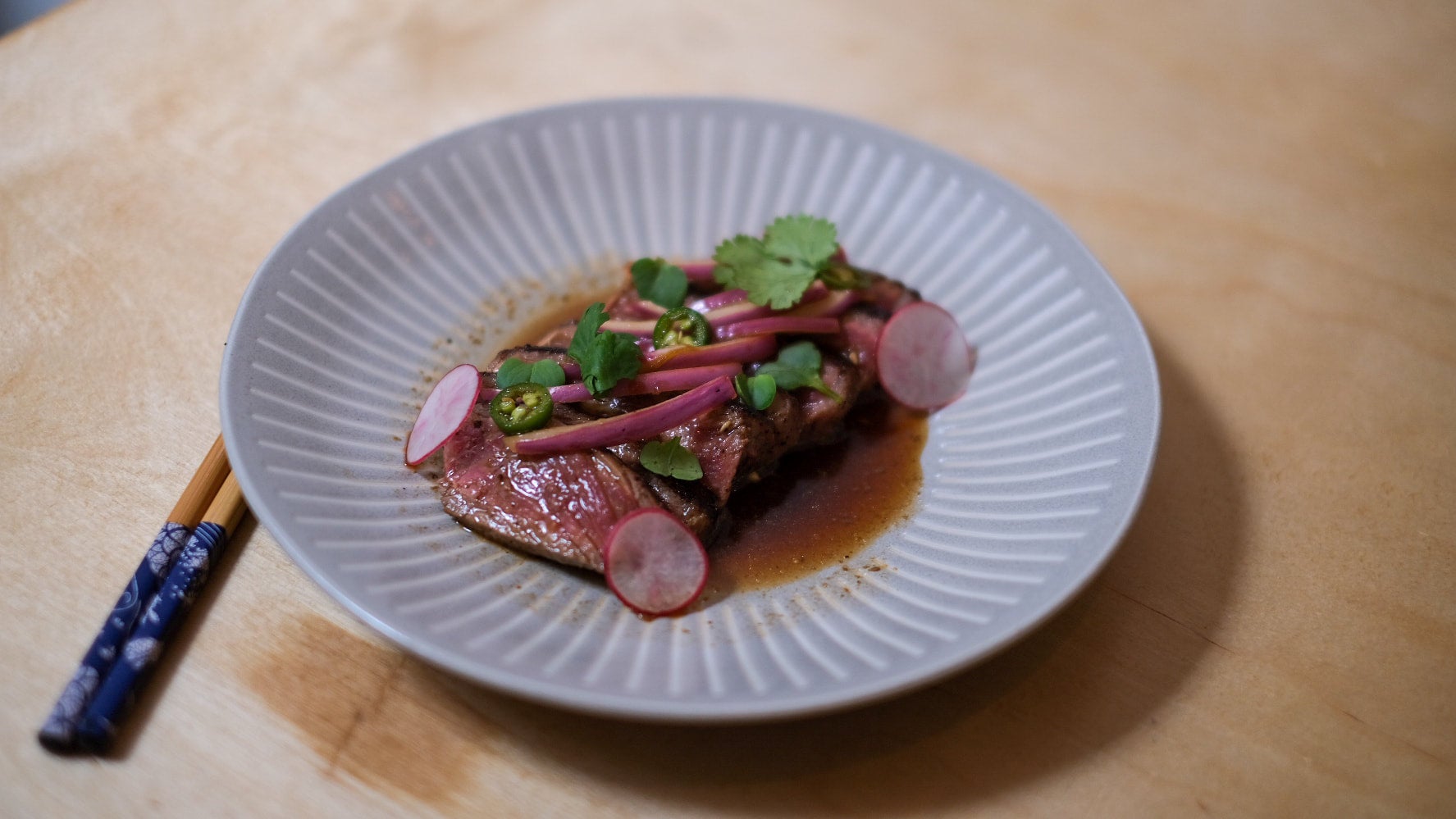 Aguachile de Ribeye | Mariscos Tone Camarón