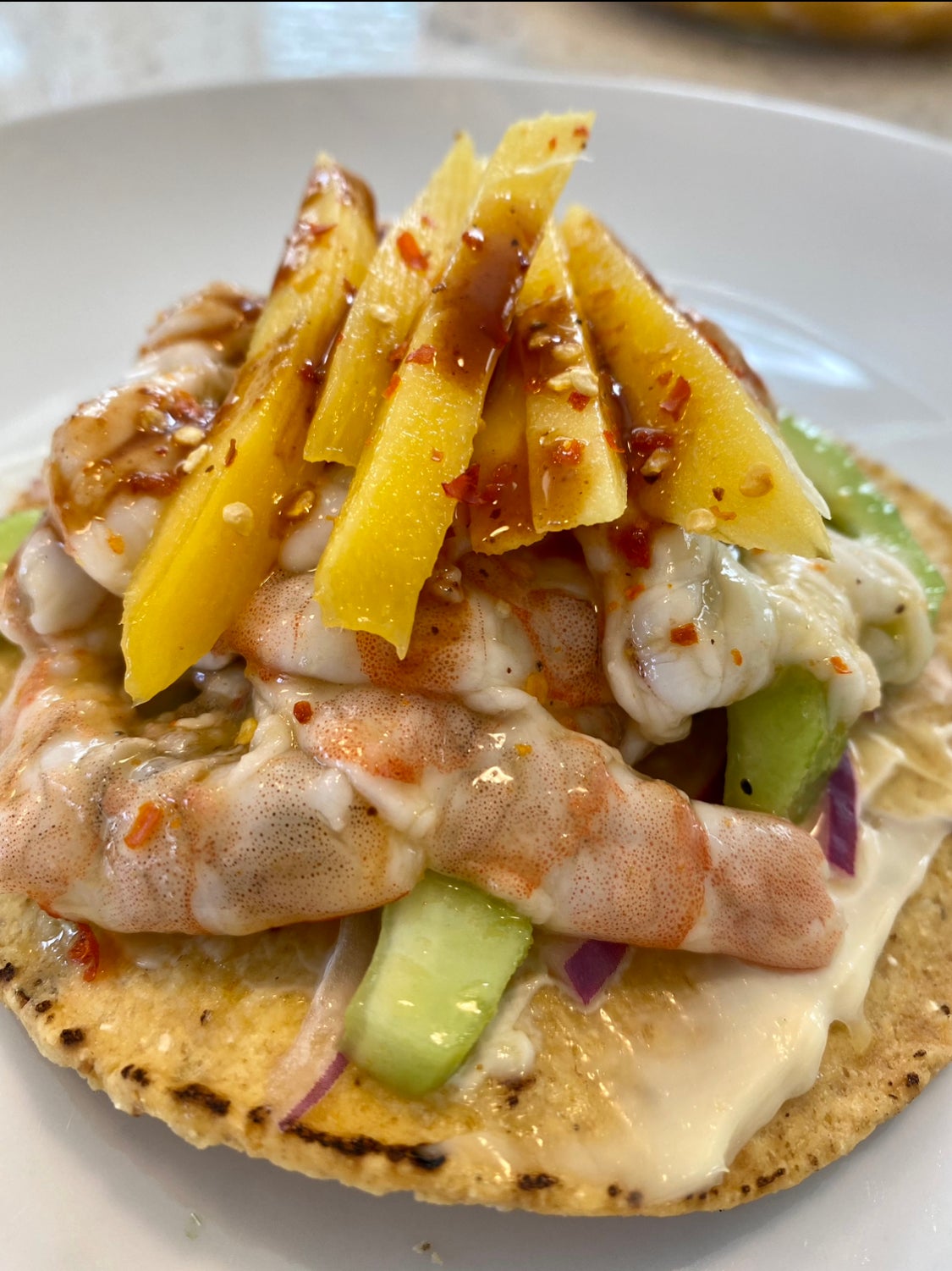 32oz Mango Habanero Aguachile Container | Mariscos Tone Camarón